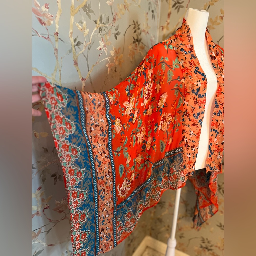 Anthropologie Akemi + Kin Haley Floral Kimono Euc One… - Gem